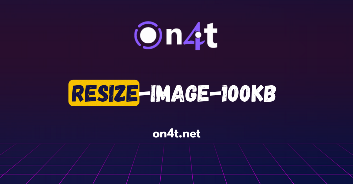 Resize Image to 100KB Without Losing Quality
